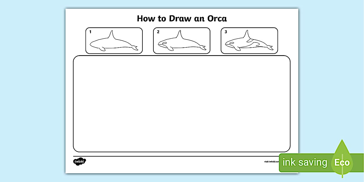 How to Draw an Orca | Twinkl | KS1 | Learning to Draw | Art