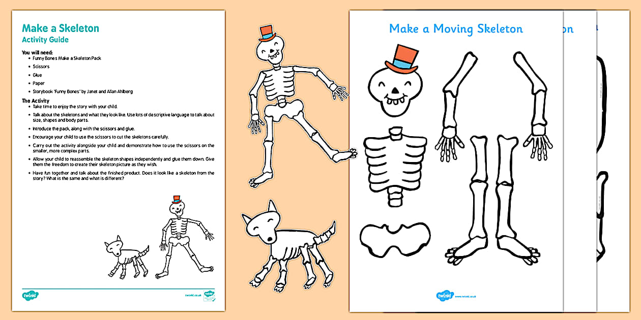 Make a Skeleton Busy Bag Resource Pack for Parents - Twinkl