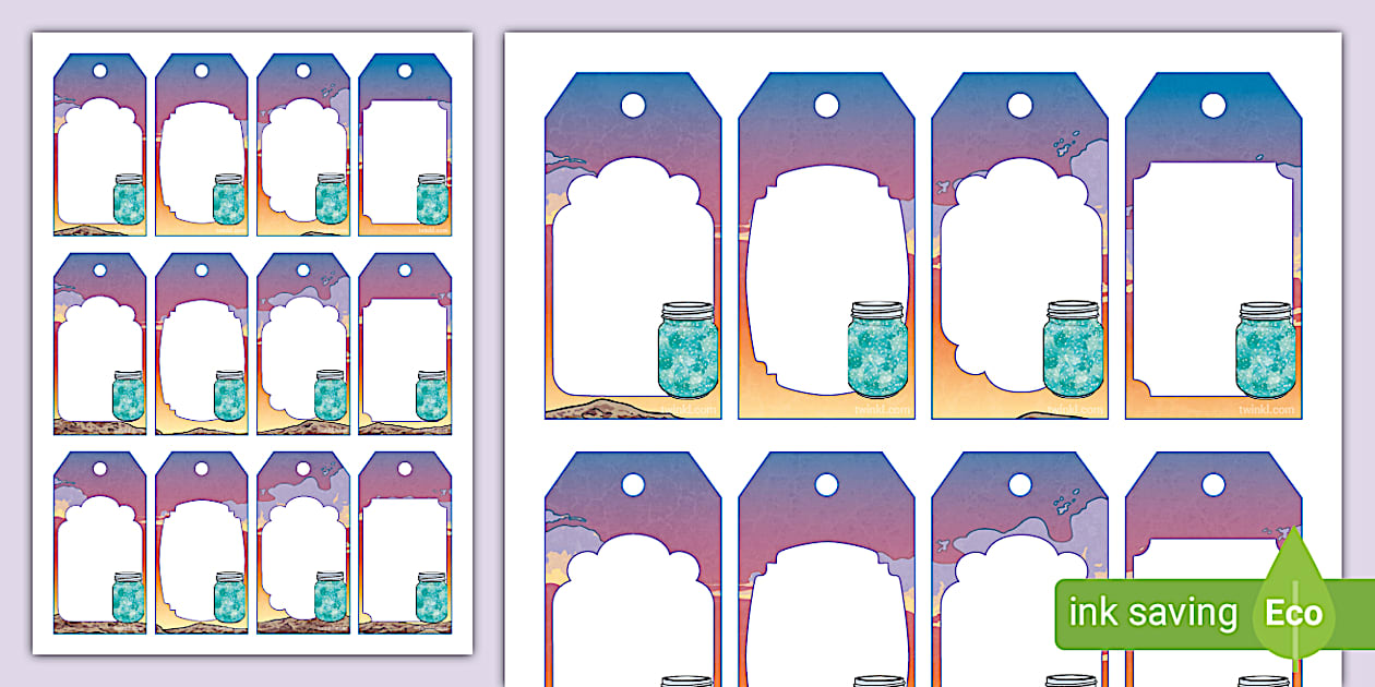 Dream Jar Tags (teacher made) - Twinkl