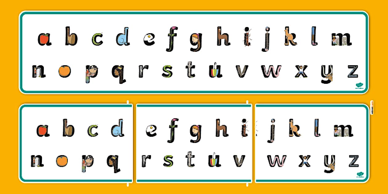 Alphabet Letter Shapes Display Banner Banner (teacher made)