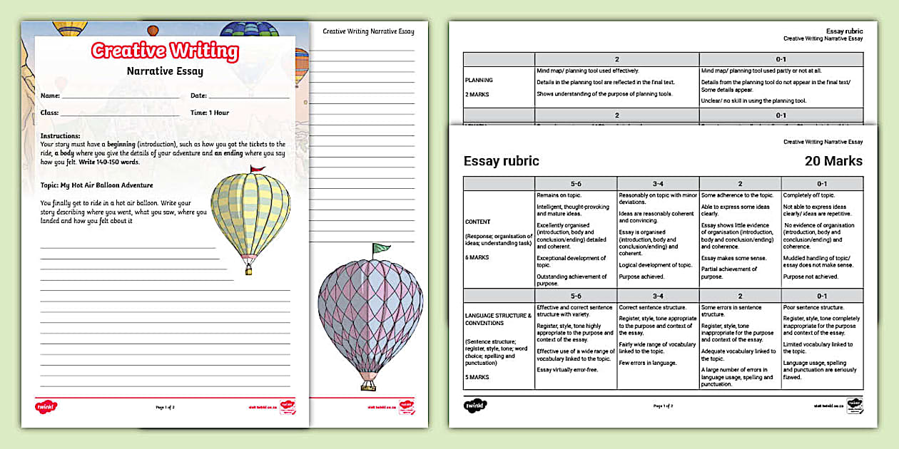 Creative Writing Task: Grade 6 (teacher made) - Twinkl