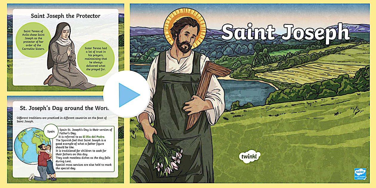 Saint Joseph PowerPoint (Teacher-Made) - Twinkl