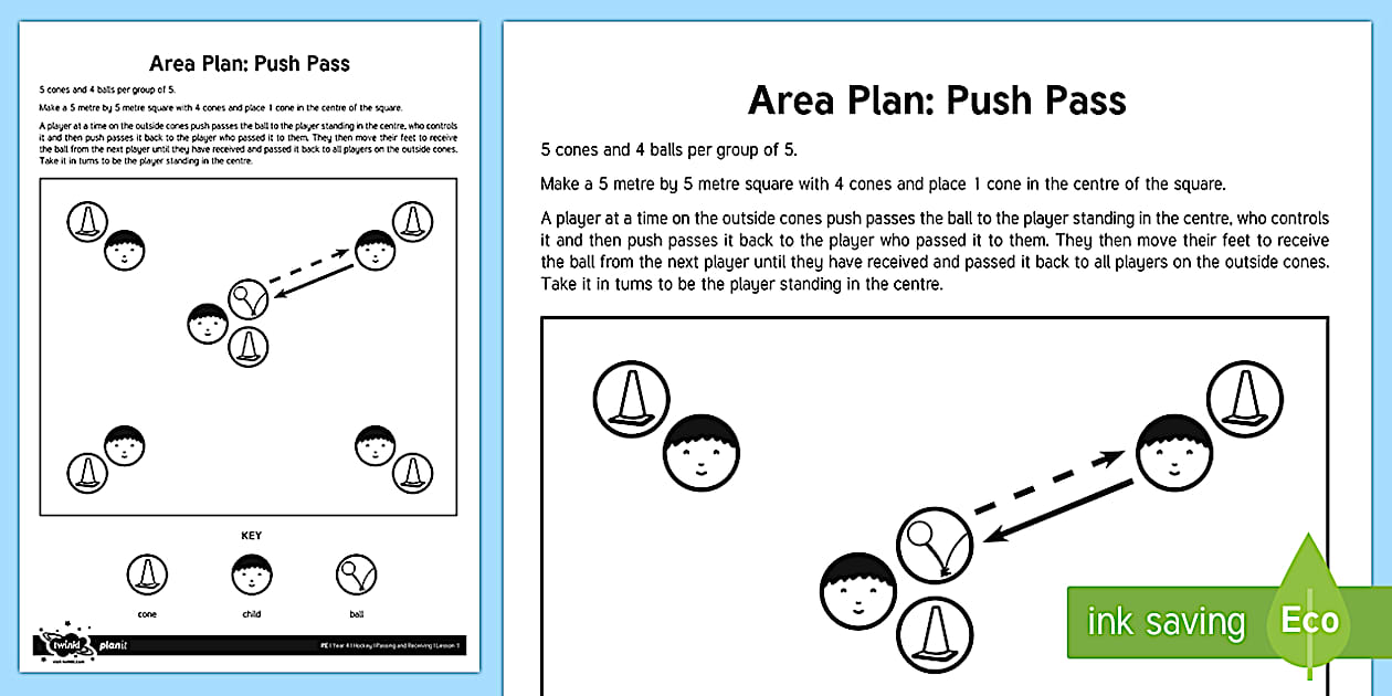 Hockey Push Pass Practice Adult Guidance