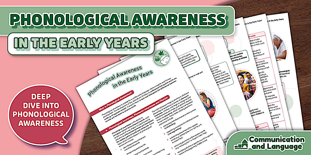 C & L: Phonological Awareness in the Early Years | Twinkl