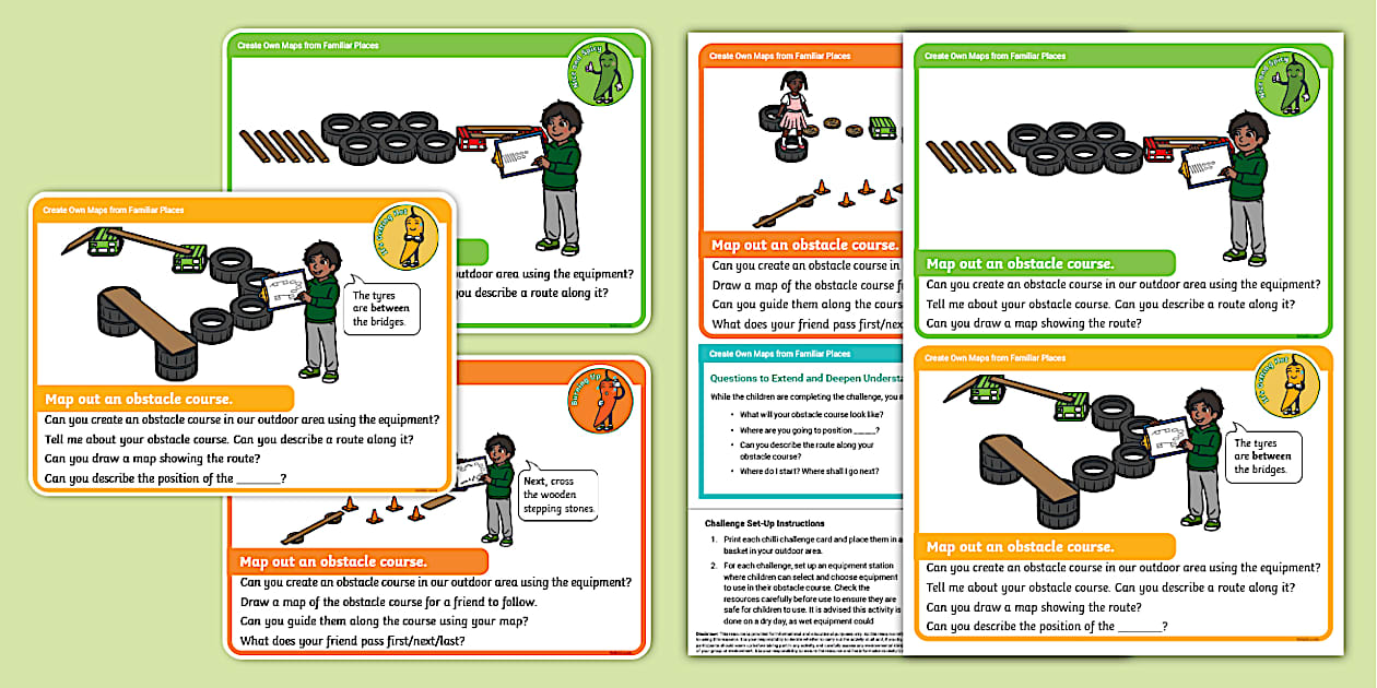👉 Outdoor Obstacle Course Map-Making Chilli Challenges