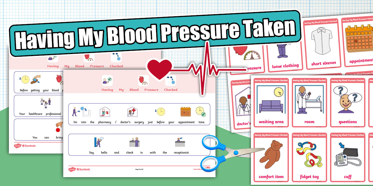 Twinkl Symbols: Having My Blood Pressure Taken