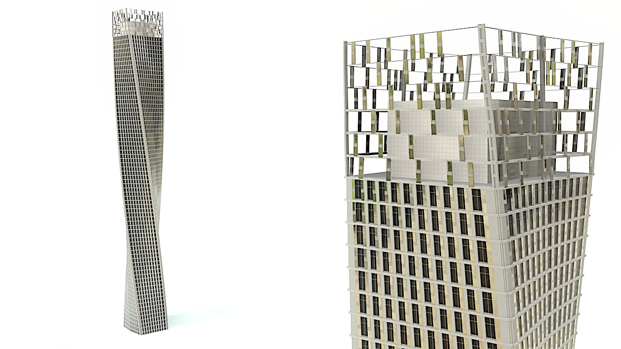 3D Model: Human Geography - Cayan Tower (teacher made)