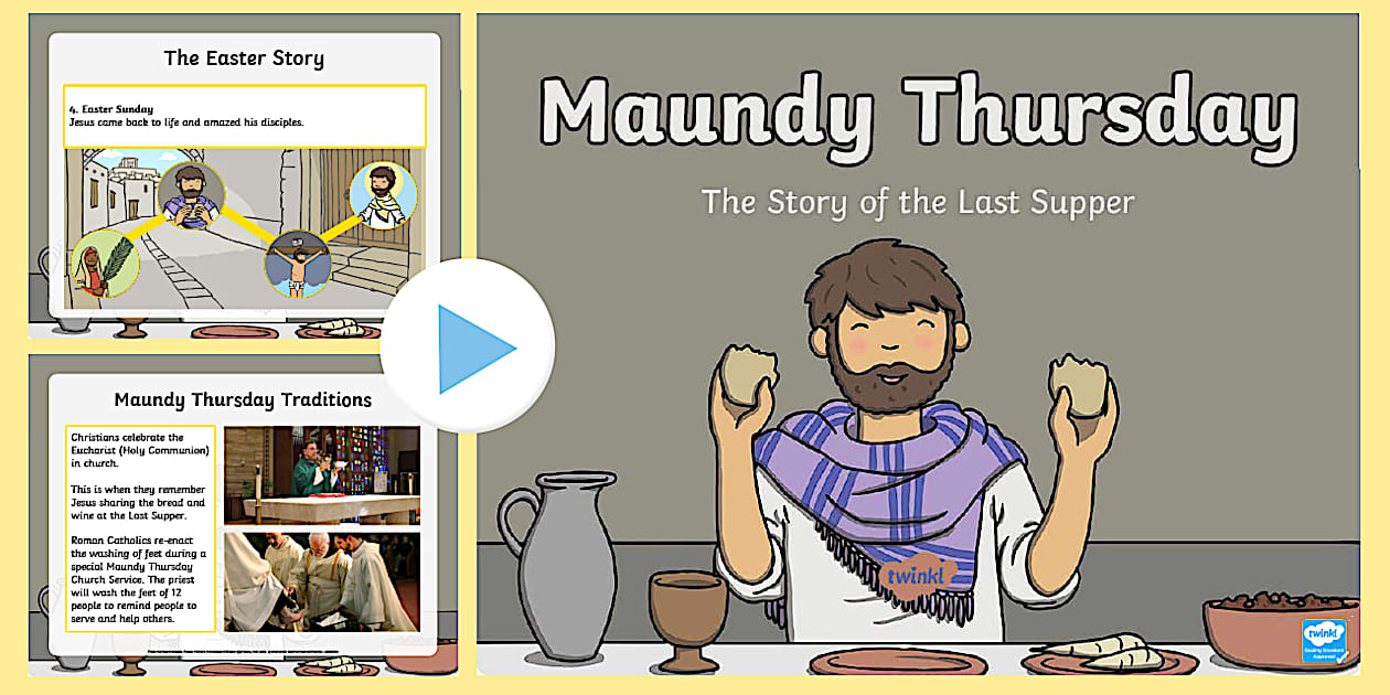 All About Maundy Thursday Information PowerPoint - Twinkl