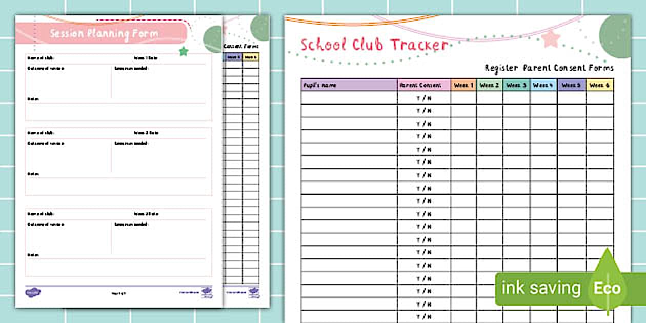 School Club Tracker | Twinkl Busy Bees (teacher made)