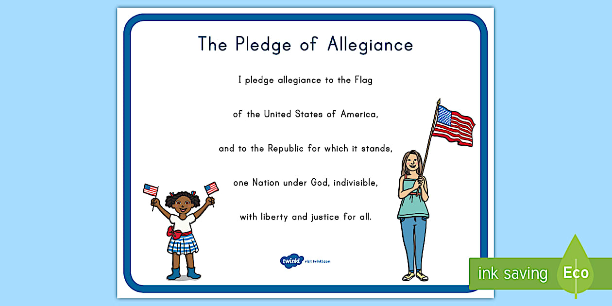 Pledge of Allegiance Poster