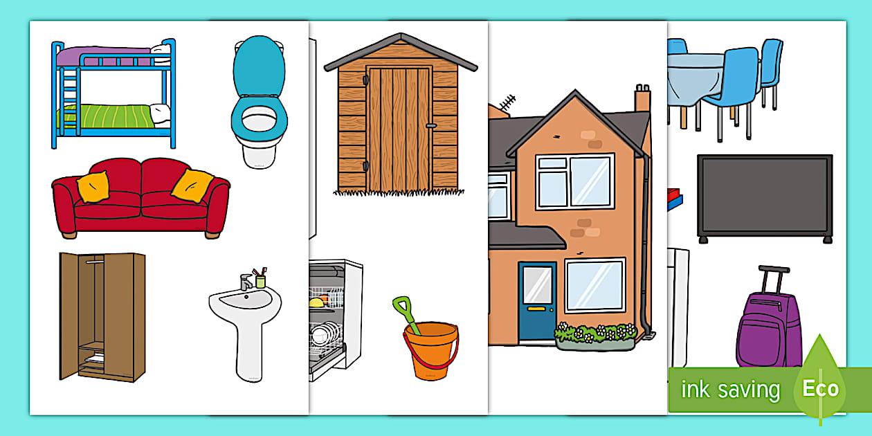 Home Sweet Home Display Cut-Outs - Twinkl