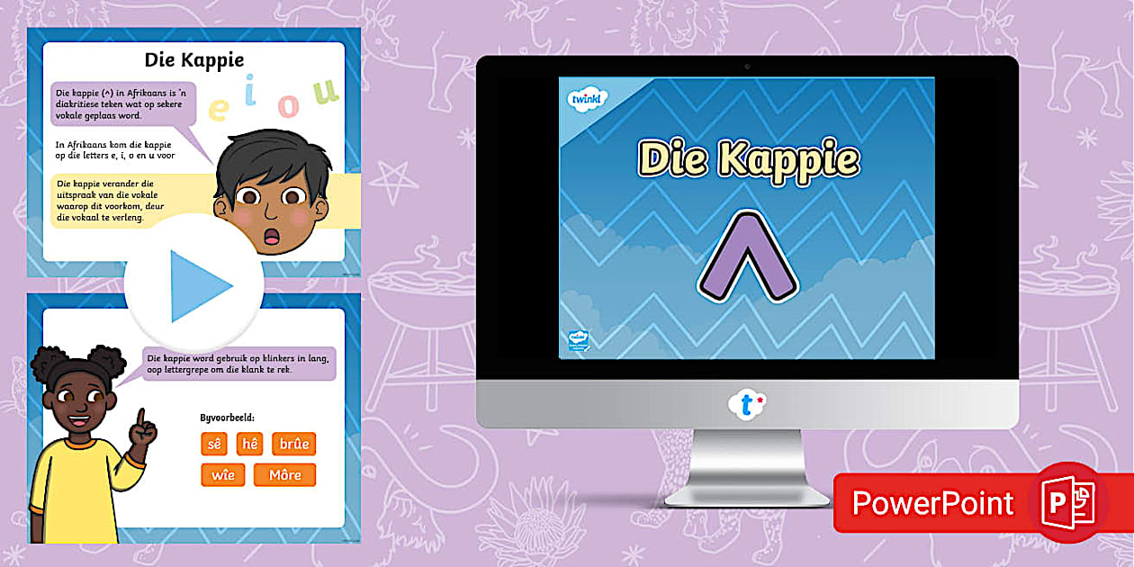 Die Kappie Woorde PowerPoint | Twinkl Suid-Afrika - Twinkl