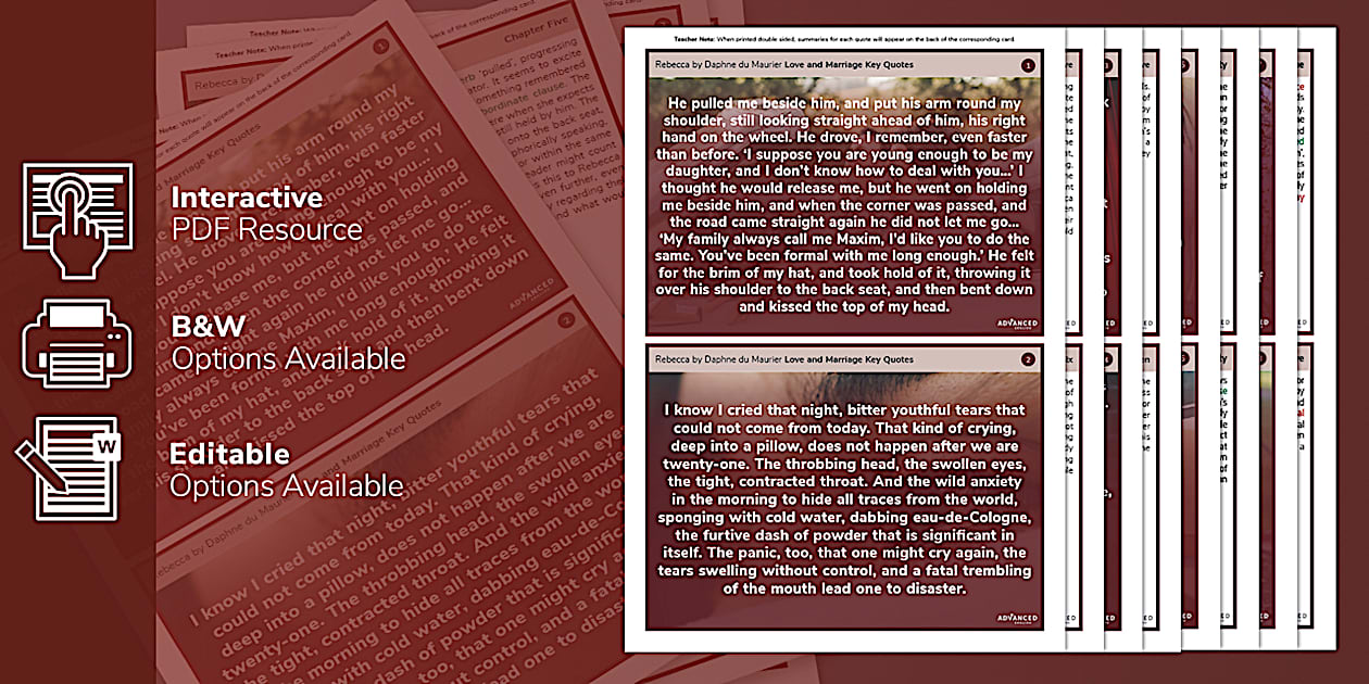 Rebecca: Love and Marriage Flashcards (professor feito)