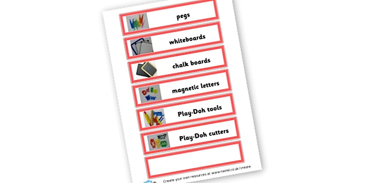 Creative area labels 2a (teacher made) - Twinkl