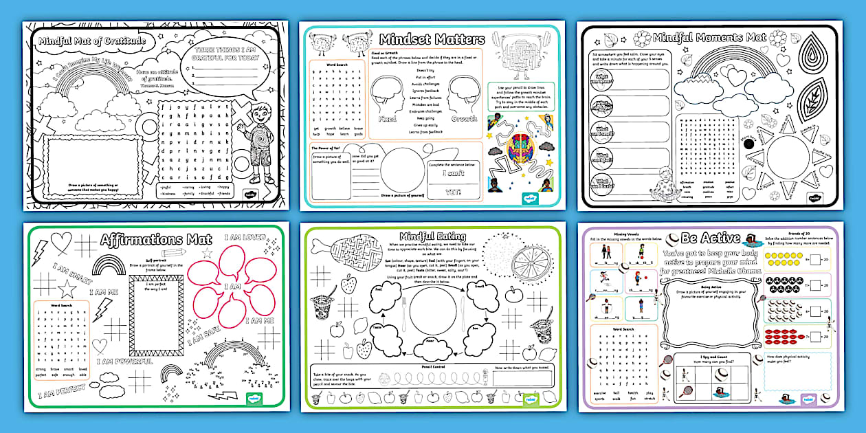 Wellbeing Activity Mats Pack F-2 (teacher made) - Twinkl
