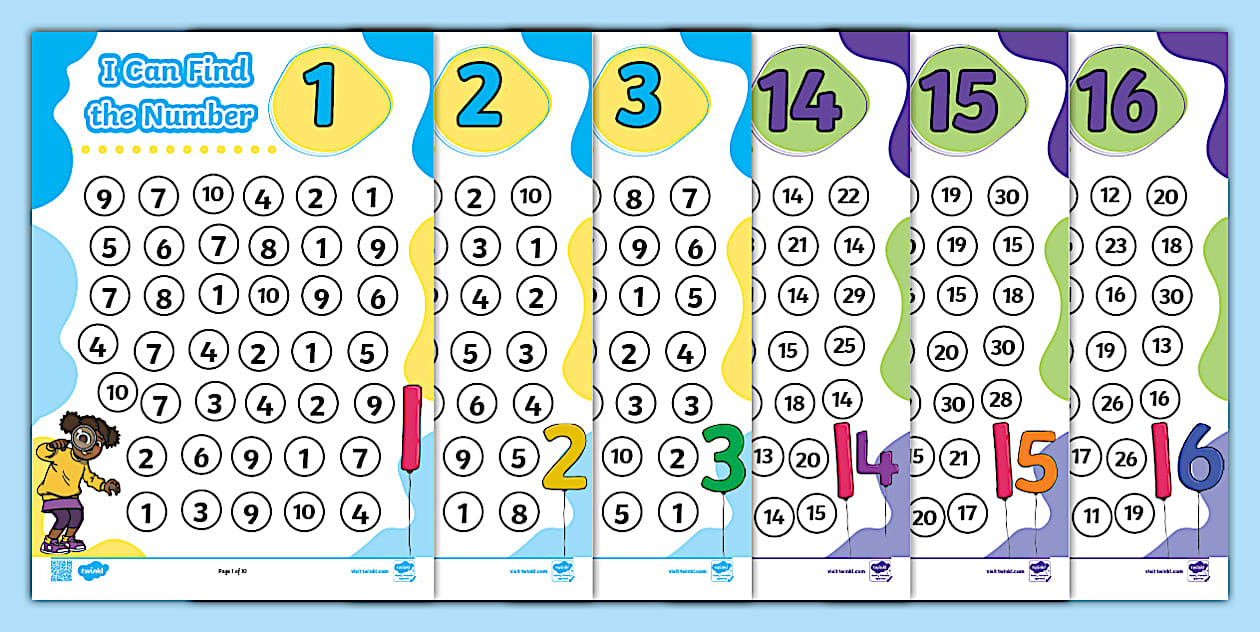 I Can Find the Number... (teacher made) - Twinkl