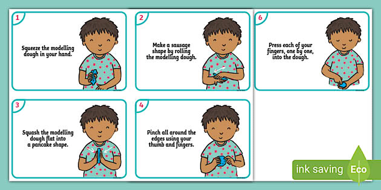 EYFS Modelling Dough Play Activity Cards - Twinkl