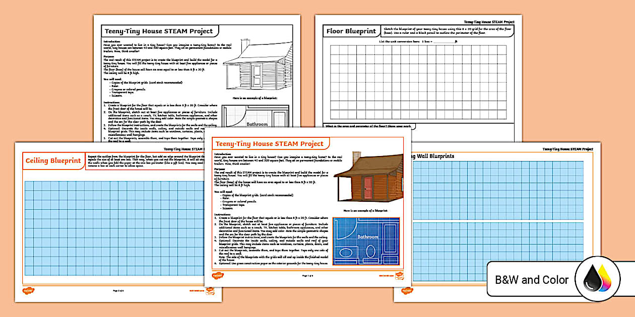 Sixth Grade Teeny-Tiny House STEAM Project - Twinkl
