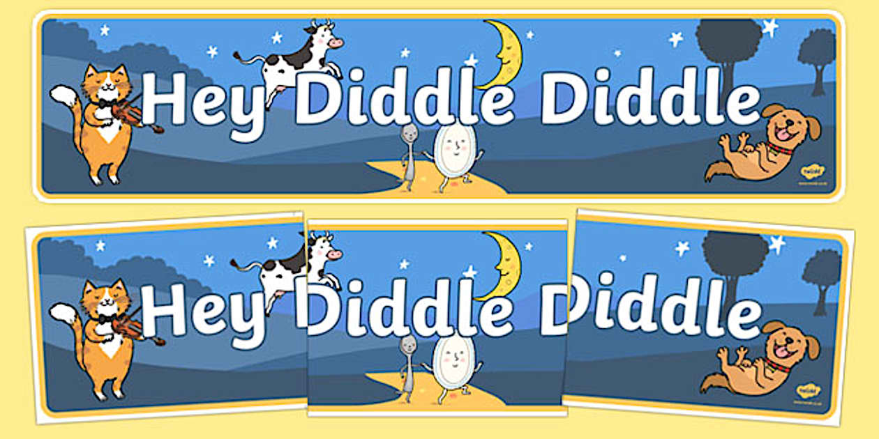 Dyslexic Hey Diddle Diddle Display Banner (profesor hizo)