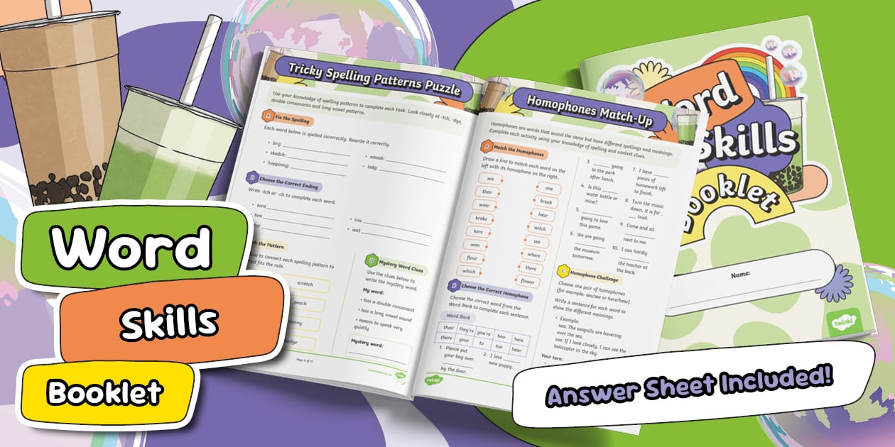 Word Skills Booklet Years 3-6
