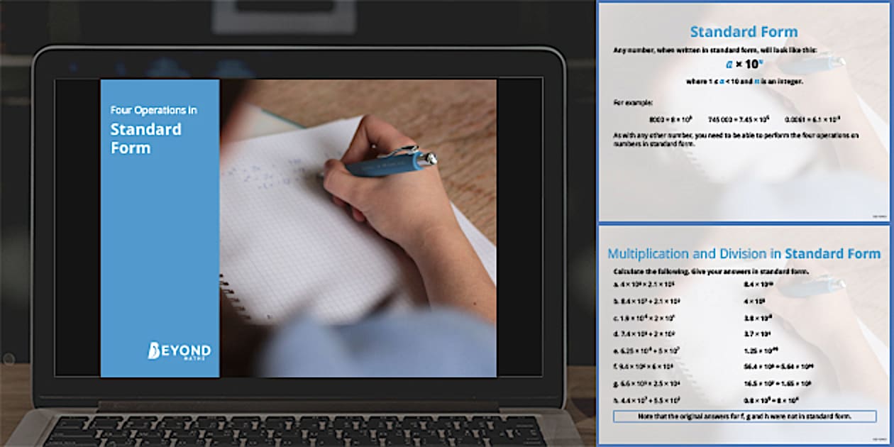 👉 Standard Form PowerPoint | KS3 Maths | Beyond - Twinkl