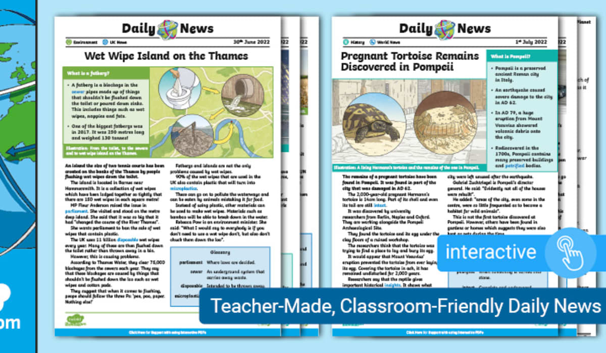 Weekly Comprehension Pack - 1st July 2022 - Twinkl NewsRoom