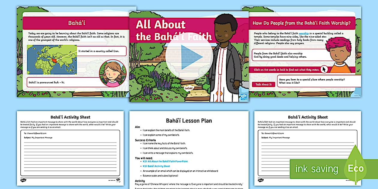 All About the Baha'i Faith Lesson Pack - Baha'i Religion