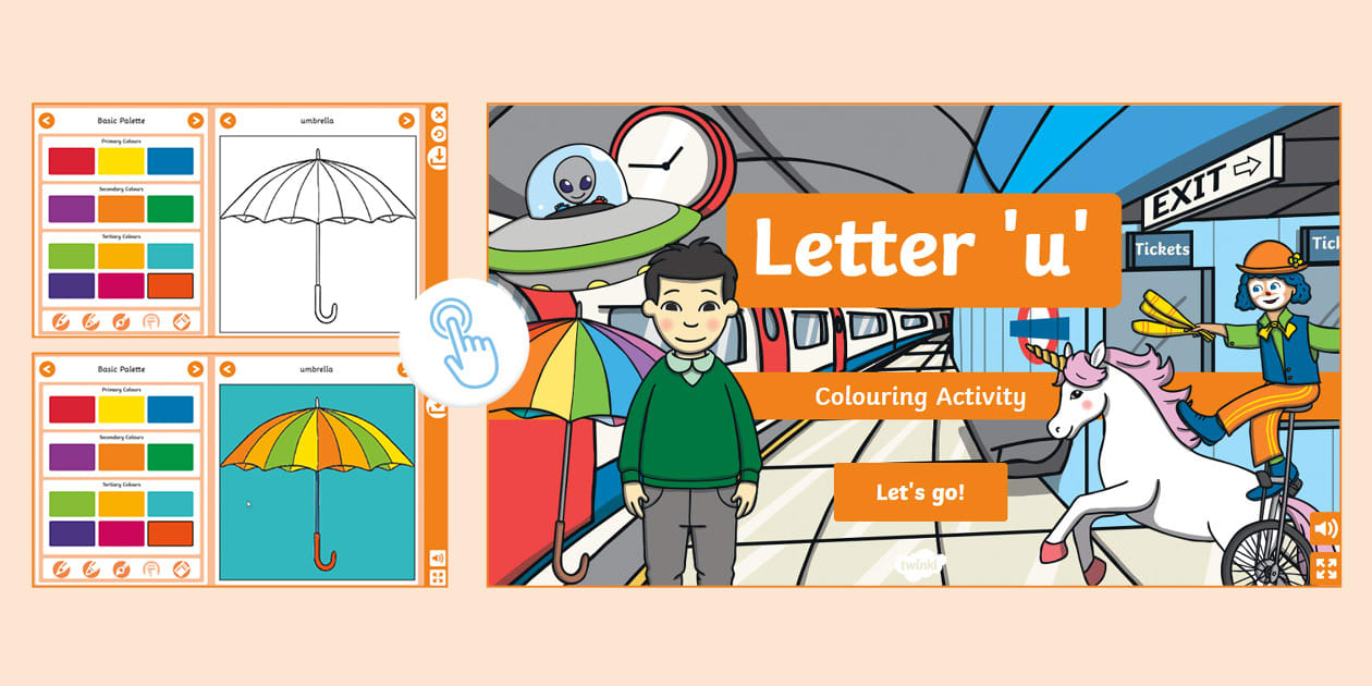 Letter 'u' Interactive Colouring (teacher made) - Twinkl