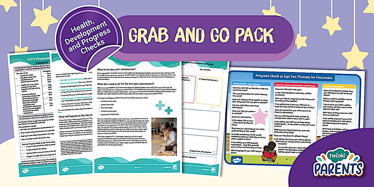 Grab and Go Pack – Health, Development and Progress Checks