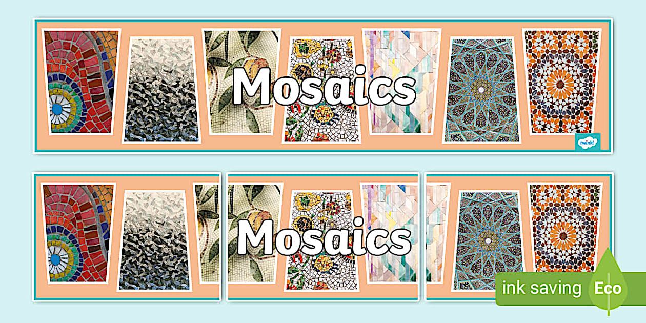 Mosaics Photo Display Banner (teacher made) - Twinkl