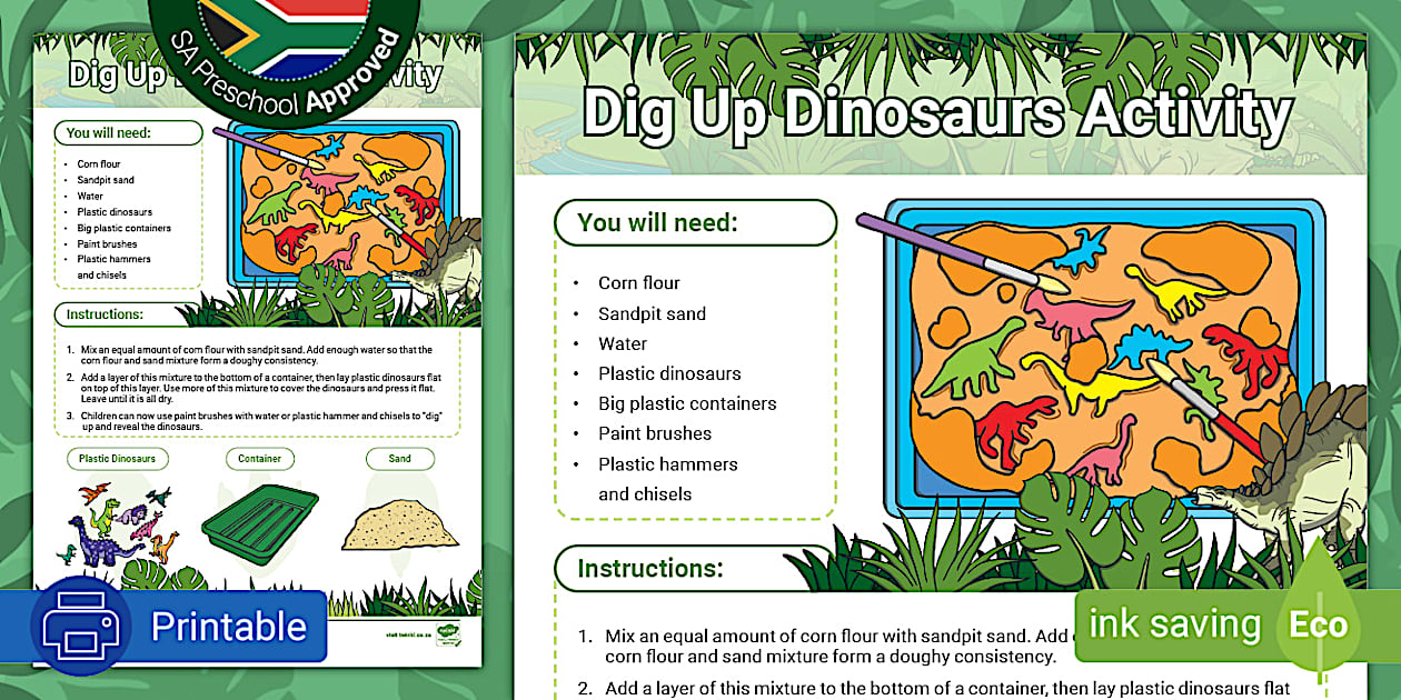 Dig Up Dinosaurs Activity (teacher made) - Twinkl