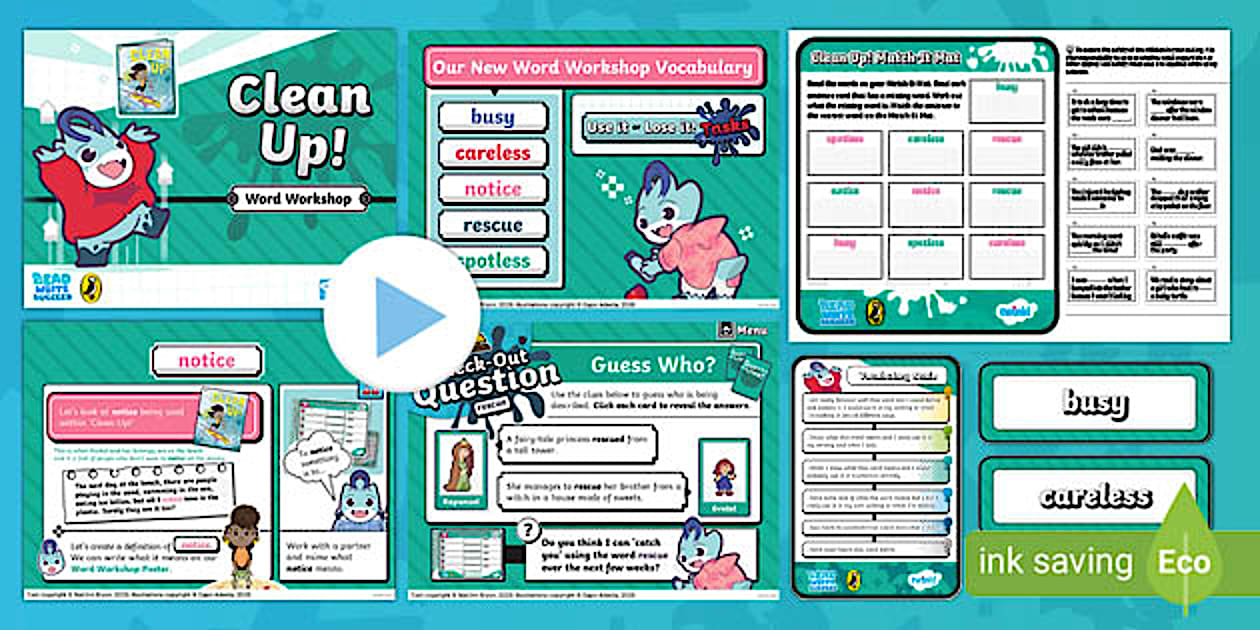 FREE! - Clean Up Word Workshop [Year 1] (teacher made)