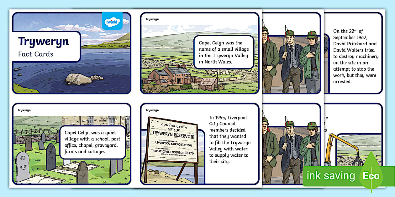 Tryweryn: Fact Cards (teacher made) - Twinkl