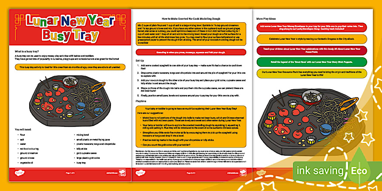 Lunar New Year Busy Tray (teacher made) - Twinkl
