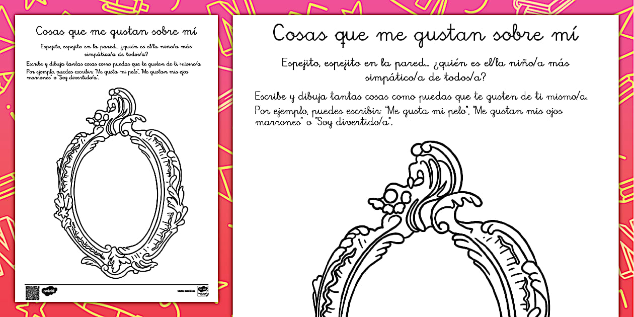 Ficha de actividad: Cosas que me gustan sobre mí