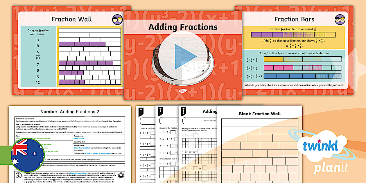 Year 5 Number Add And Subtract Fractions Lesson 3 Twinkl