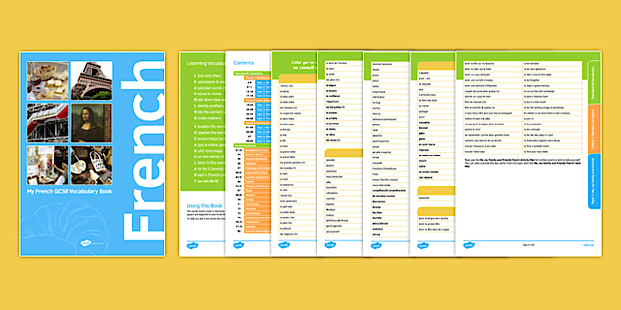My French GCSE Vocabulary Book