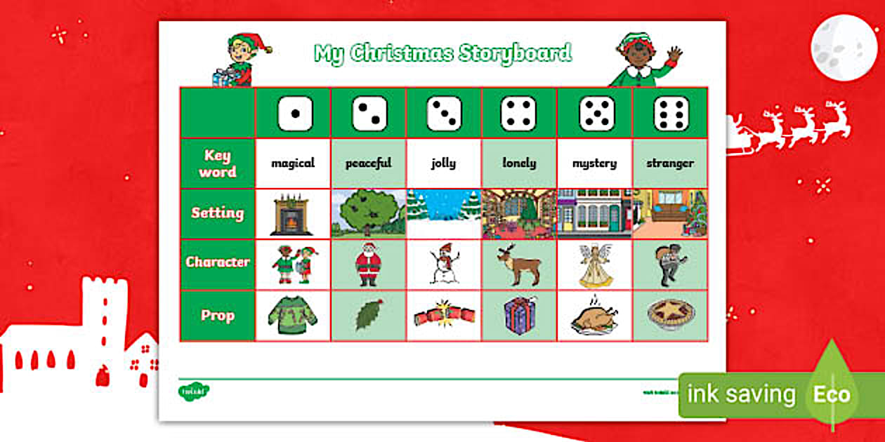 Christmas Story Writing Activity (teacher made) - Twinkl