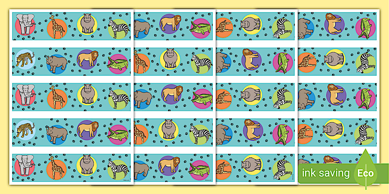 Safari Display Borders (teacher made) - Twinkl