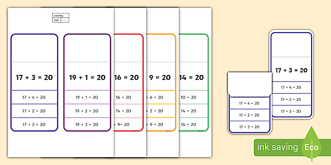 👉 Prove It! Addition Number Bonds to 20 Maths Activity
