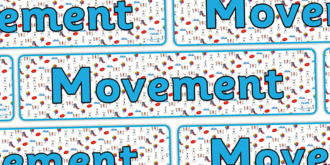 Movement Display Banner (teacher made) - Twinkl