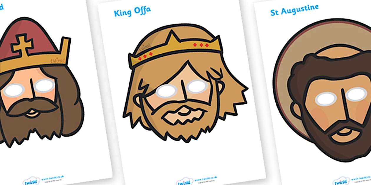 Anglo Saxons Story Role Play Masks (teacher made) - Twinkl