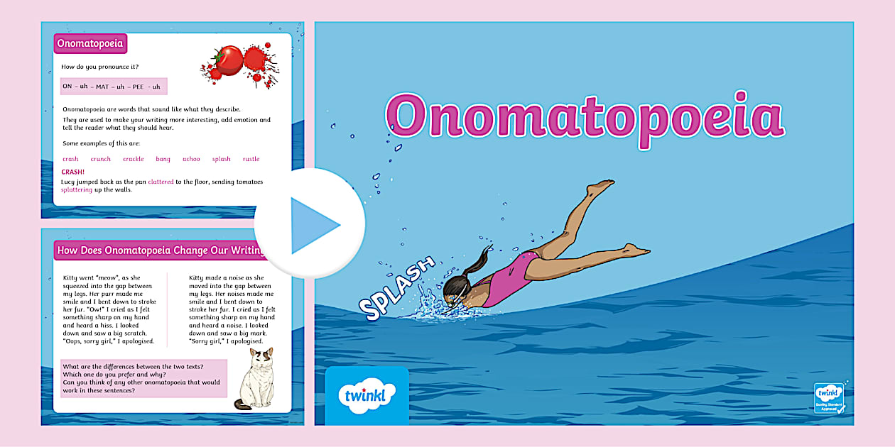 Level 2-3 Written Language Features: Onomatopoeia PowerPoint