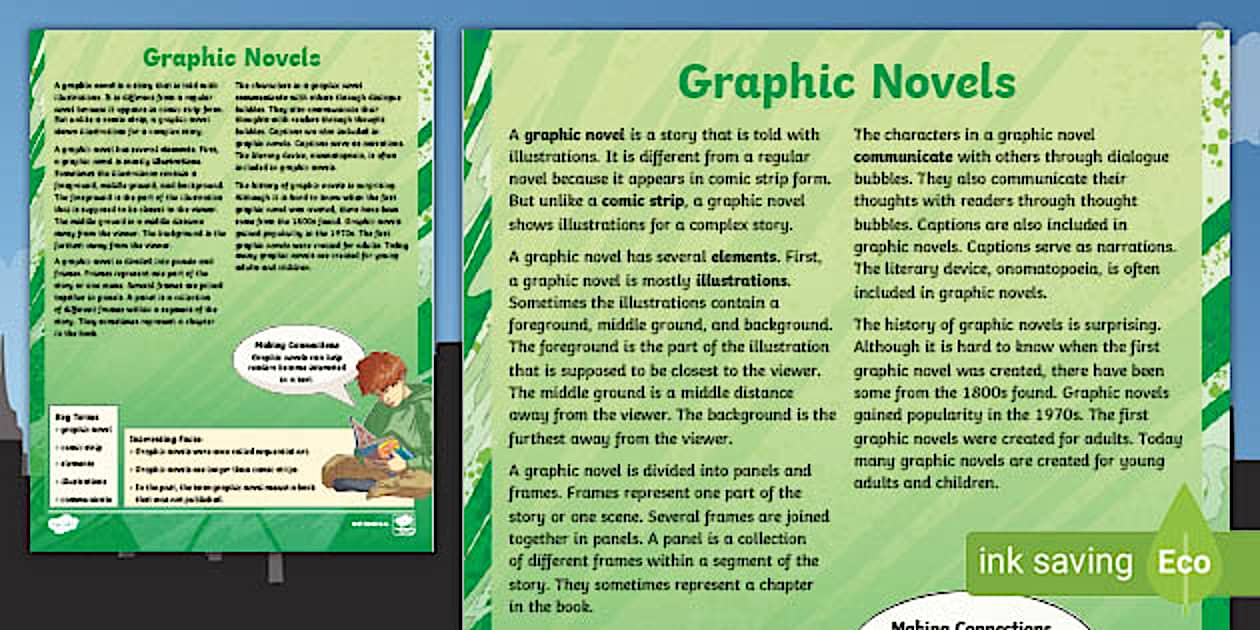 Fifth Grade Graphic Novels Fact File (Teacher-Made) - Twinkl