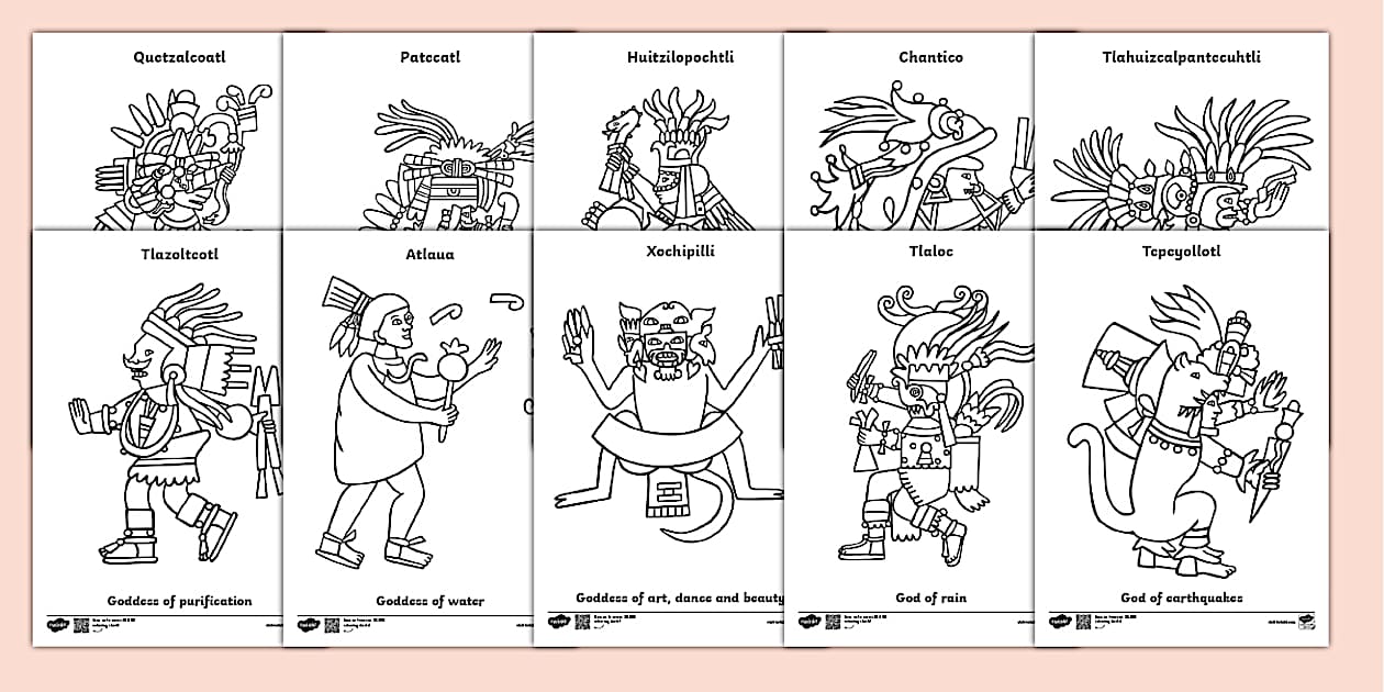 Aztec Coloring Pages for Kids Aged 5-6 | Twinkl USA - Twinkl