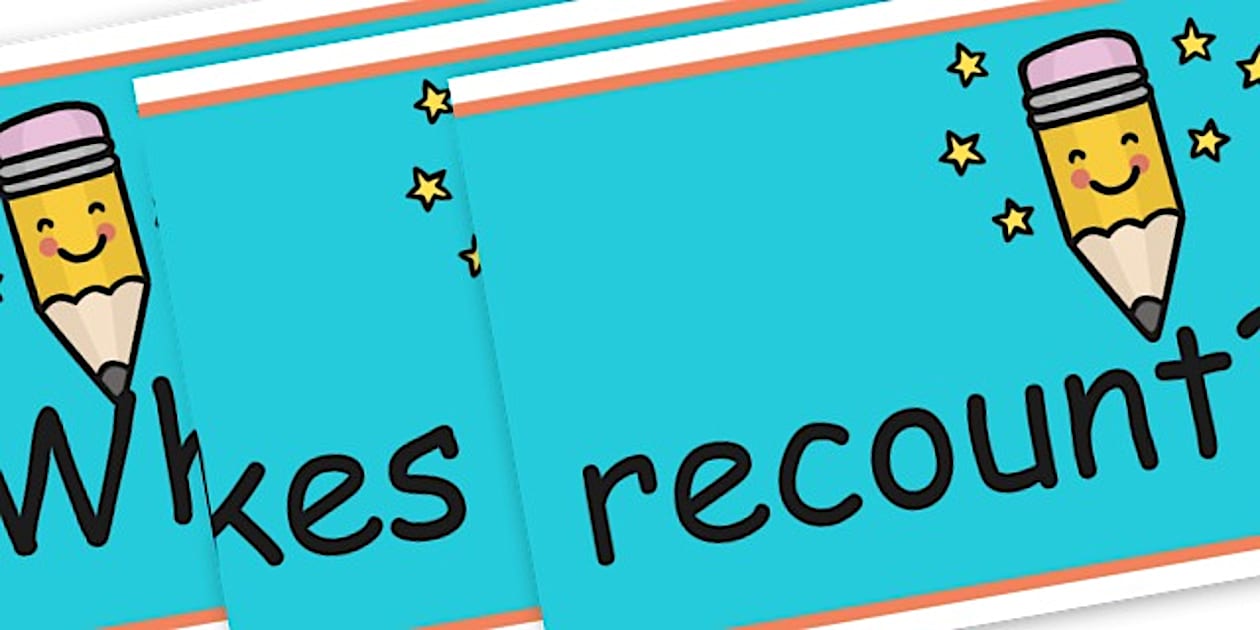 Printable What Makes A Good Recount Banner (teacher made)