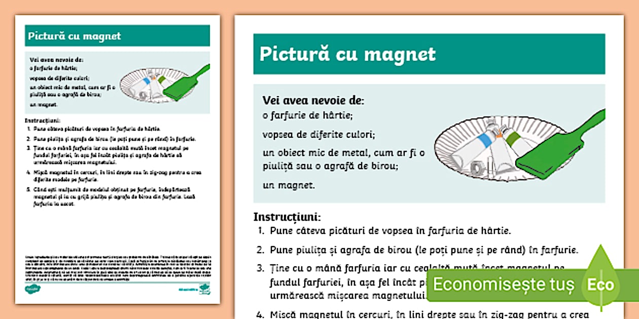 AVAP Pictură cu magnet – Activitate practică - Twinkl