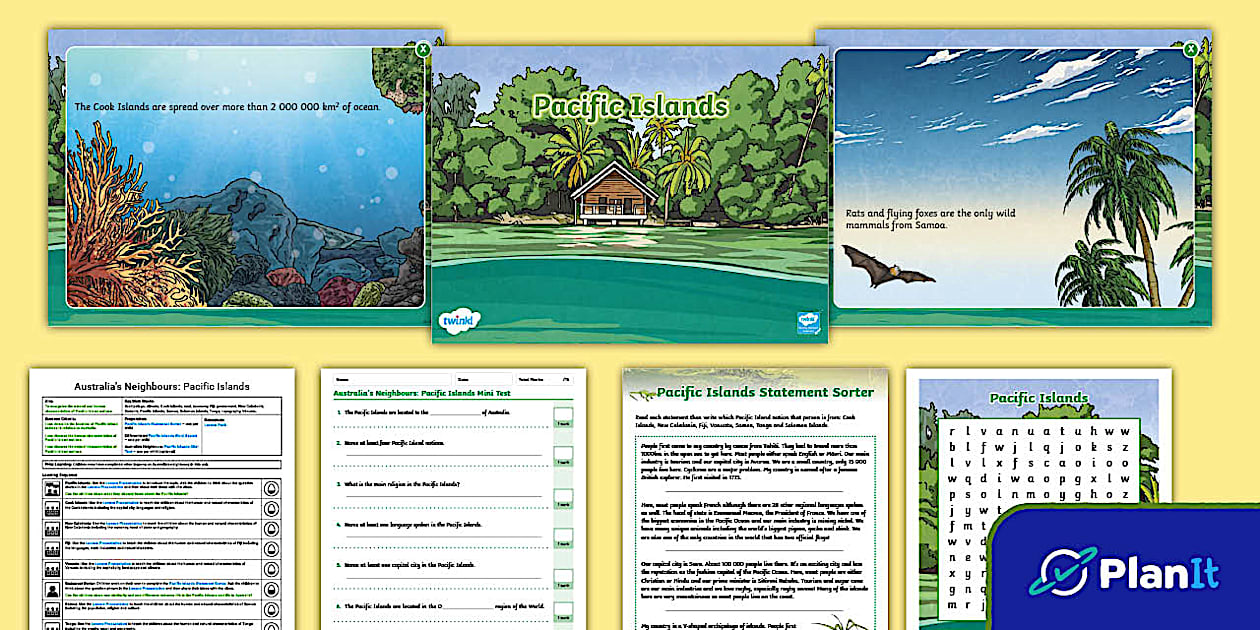 Year 3 Geography Australia's Neighbours L4 Pacific Islands