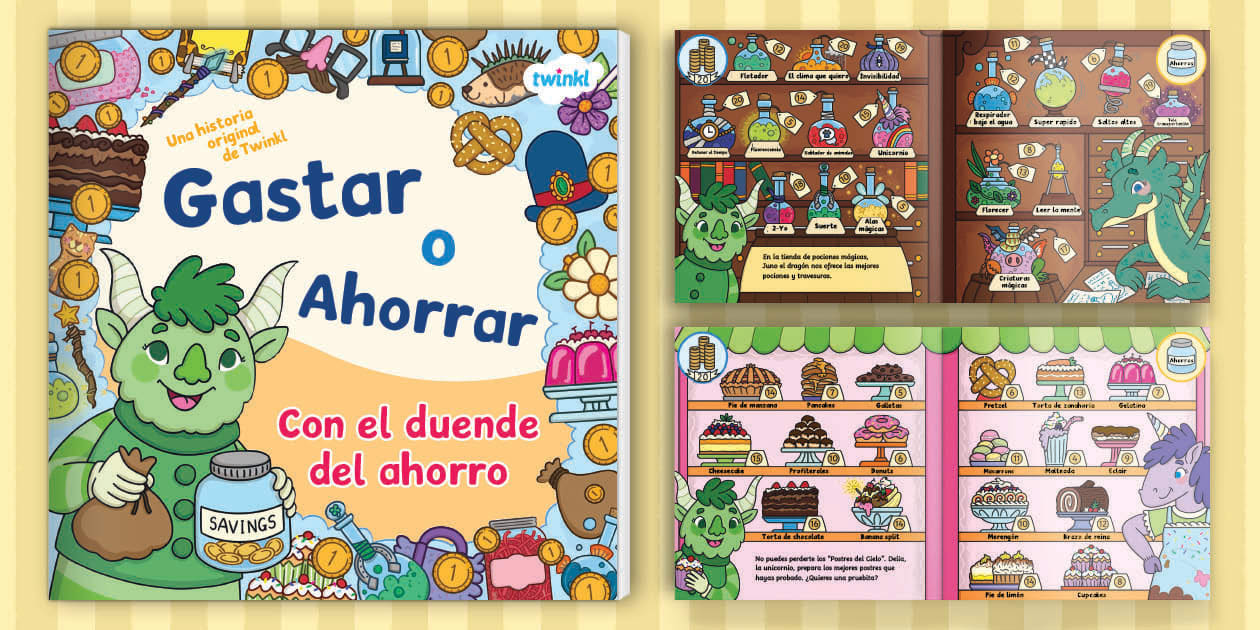 Ebook gastar o ahorrar Educación financiera Twinkl Colombia