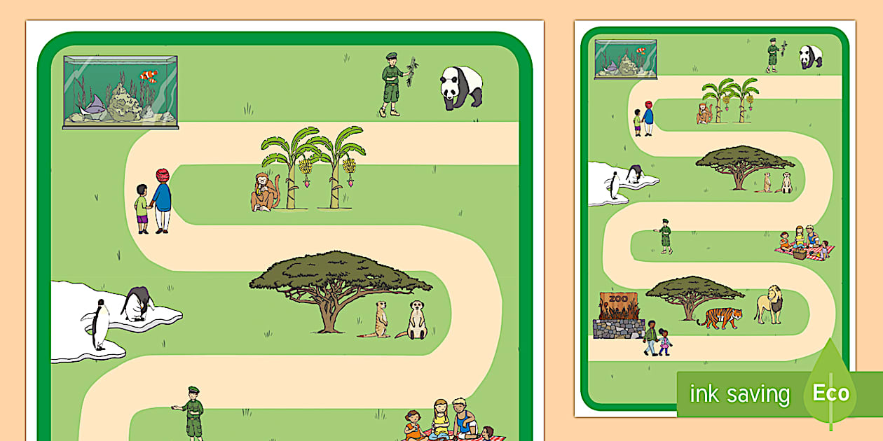 Zoo Role-Play Map (teacher made) - Twinkl